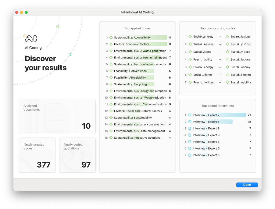Get the most relevant insights with Intentional AI Coding - ATLAS.ti